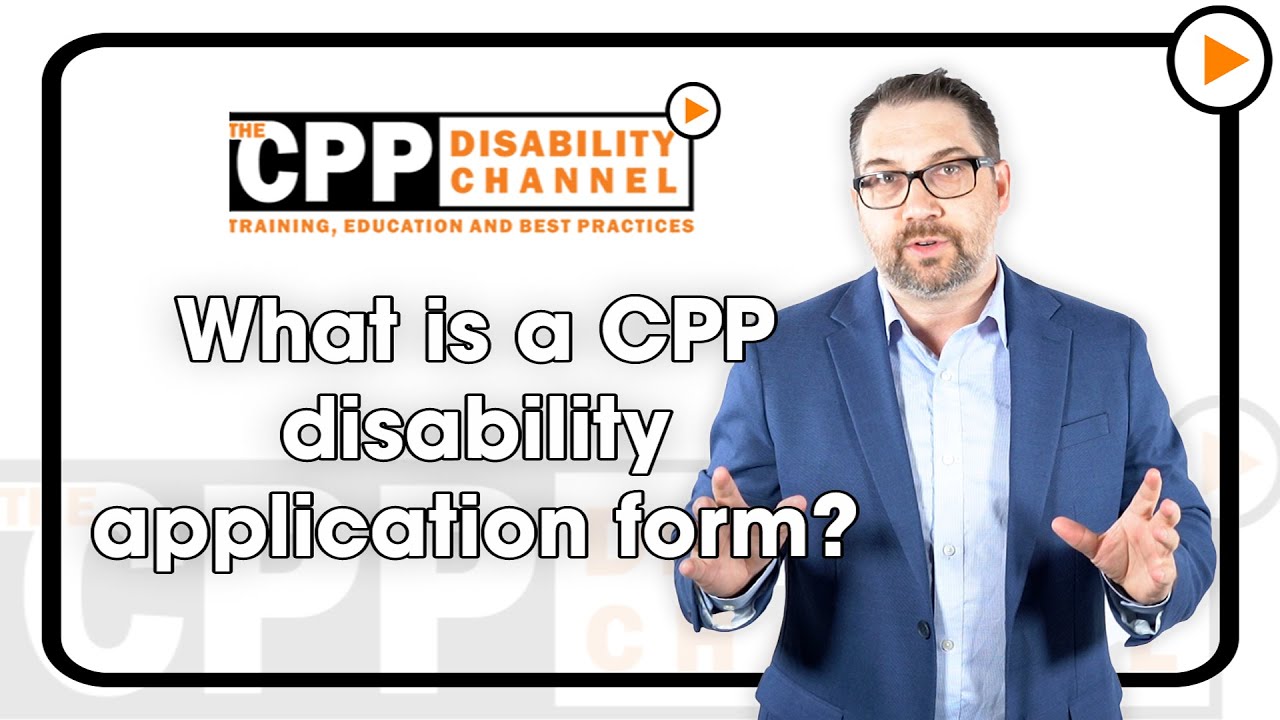What Is The Cpp Disability Application Form Youtube
