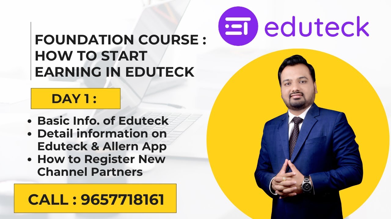 How To Start Earning In Eduteck Foundation Course Eduteck Youtube