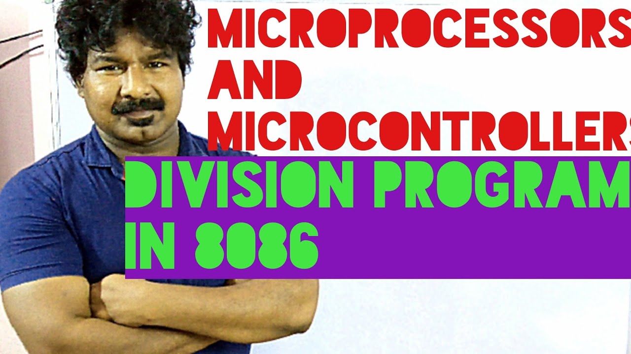 Microprocessors And Microcontrollers 5 Division Program In 8086 By