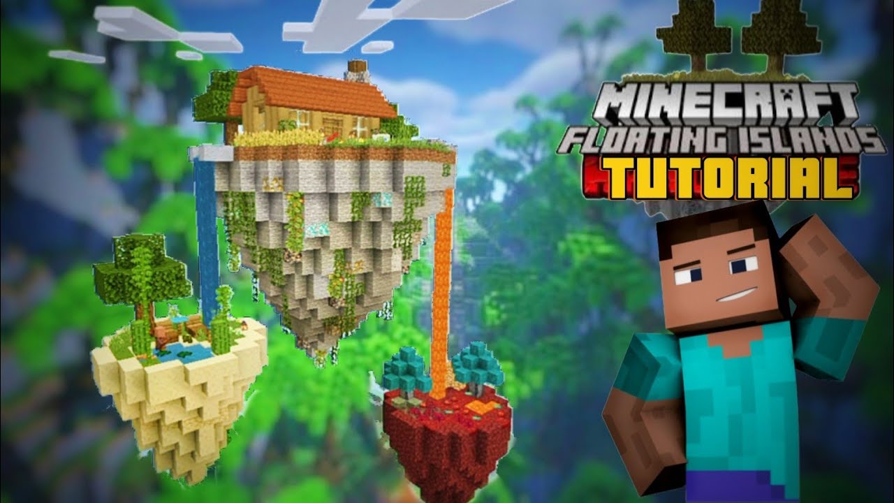 Minecraft Floating Island Tutorial рџџќпёџ Best Island Build Tutorial Youtube