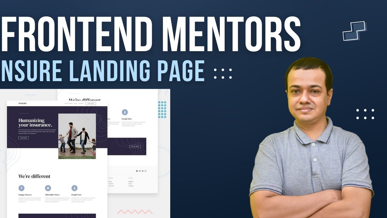 Insure Landing Page Frontend Mentor Challenge Frontendmentor Youtube