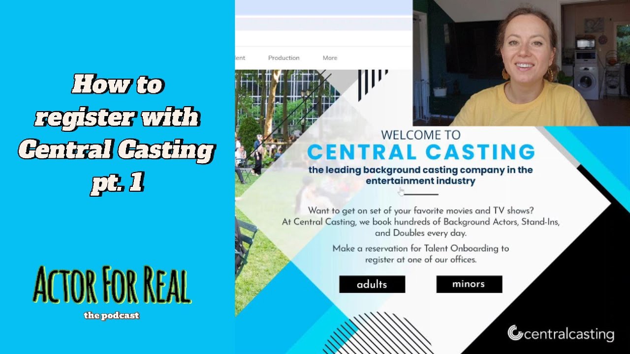 6 How To Register With Central Casting Pt 1 Youtube