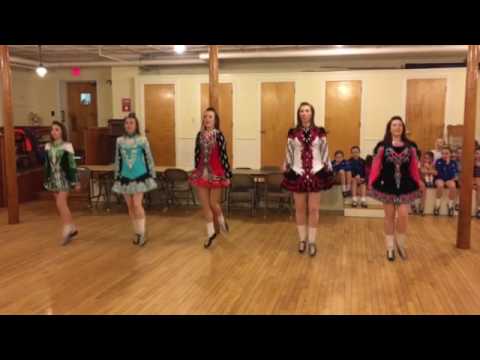 Irish Step Dancers At The Haley School Of Irish Dance Practice A Group