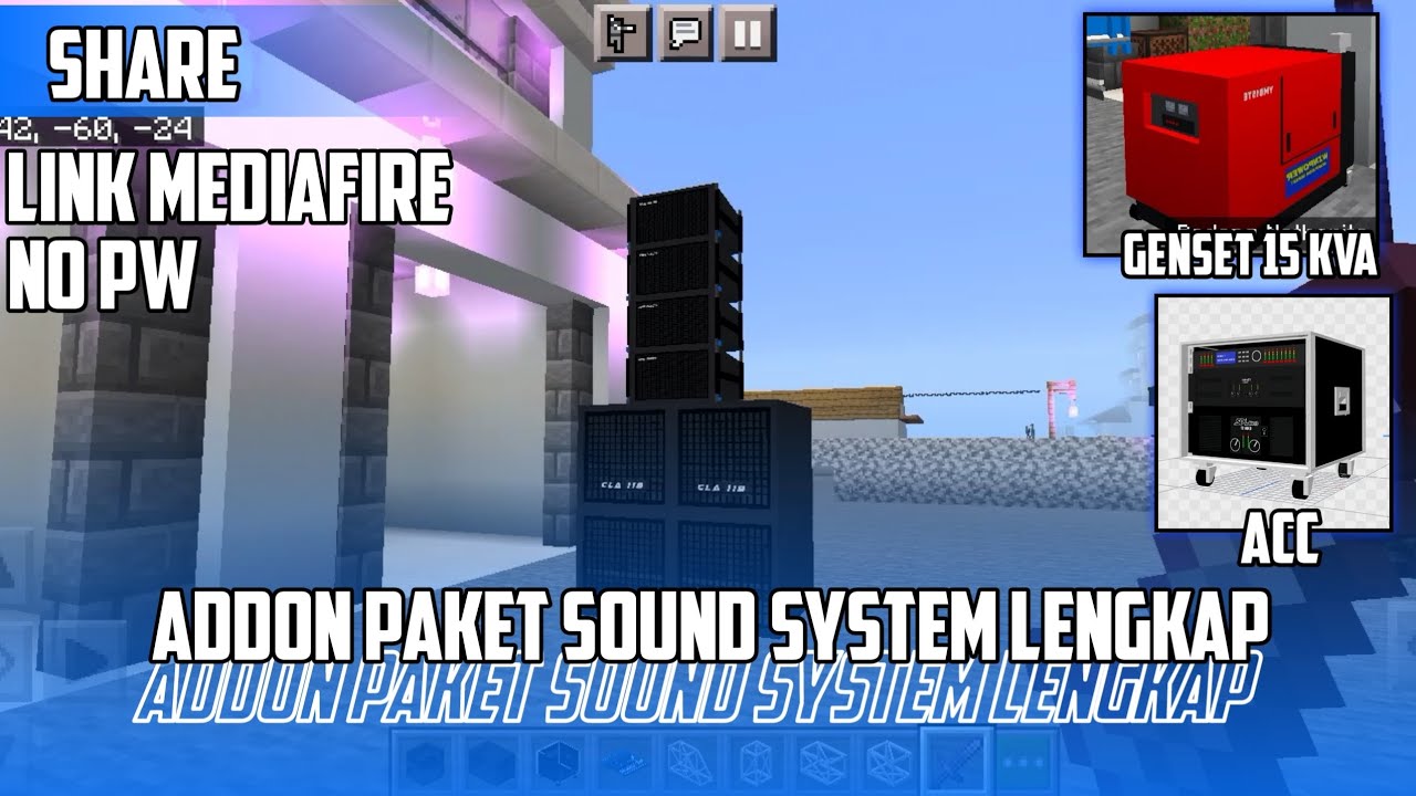 Share Addon Paket Sound System Lengkap V1 Mod Minecraft 3d Youtube