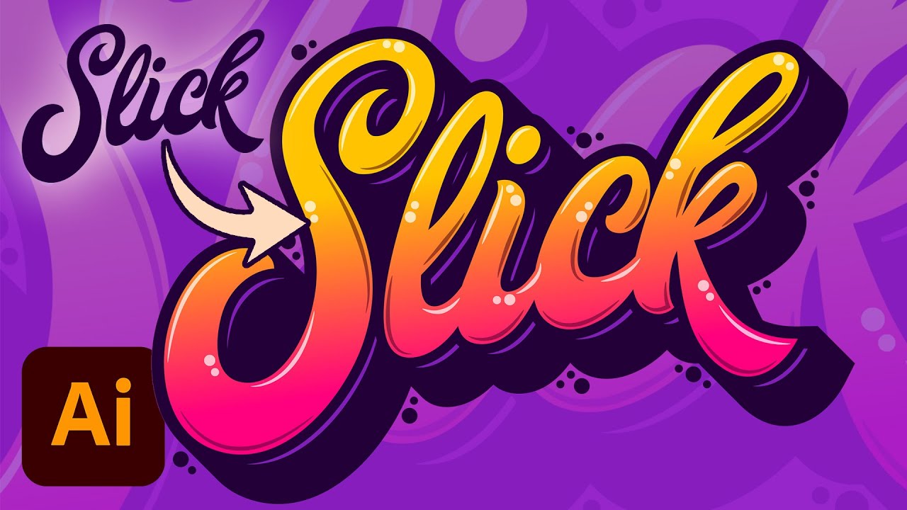 Illustrator Typography How To Create Custom Script Type Youtube