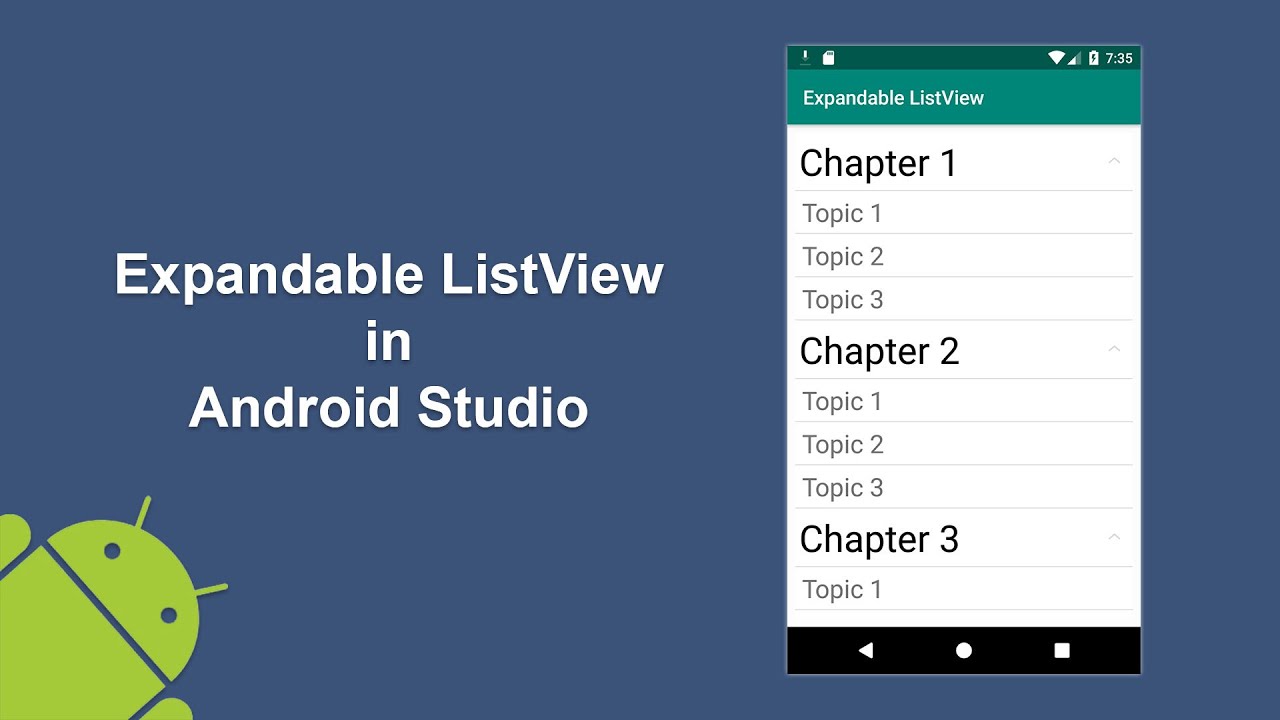 Expandable Listview In Android Studio Youtube