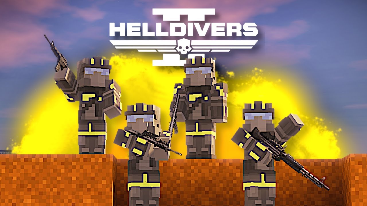 Turning Minecraft Into Helldivers With Mods Youtube