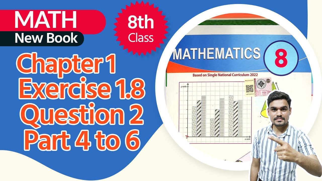 Class 8th Math New Book Chapter 1 Exercise 1 8 Question 2 Part 4 To 6