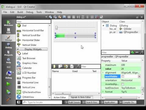 C Qt 24 Qslider And Qprogressbar Youtube