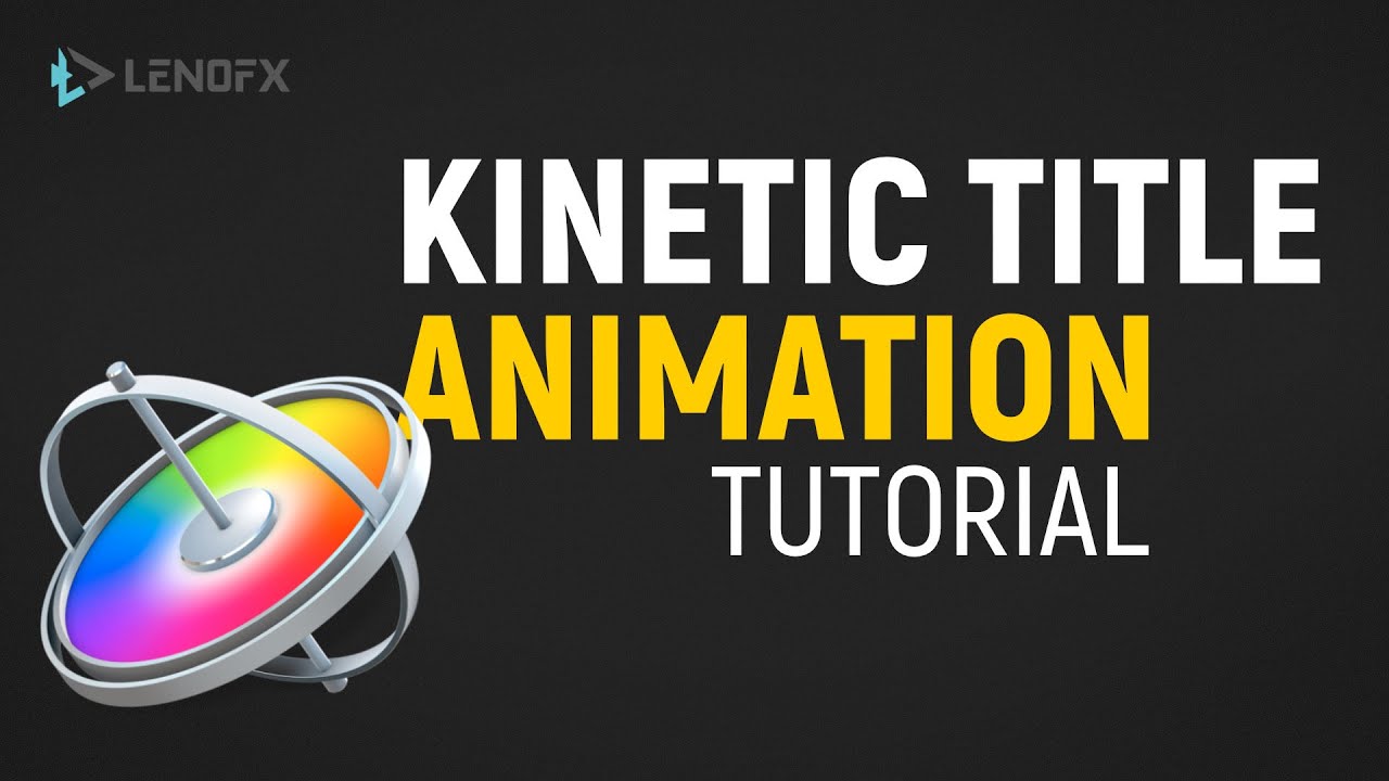 How To Create Kinetic Title Template In Motion 5 Tutorial Youtube