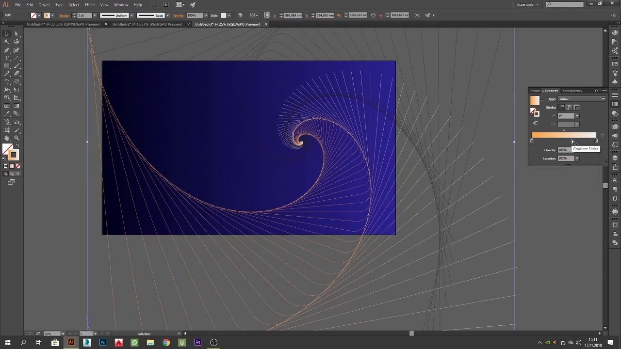 Wave Line Tutorial Adobe Illustrator Youtube
