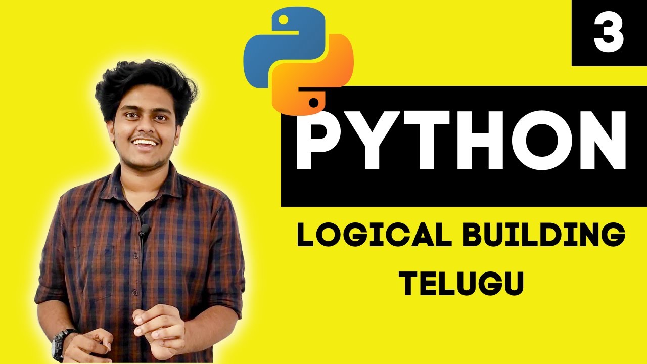 Python Logic Building Part 3 First Program Youtube