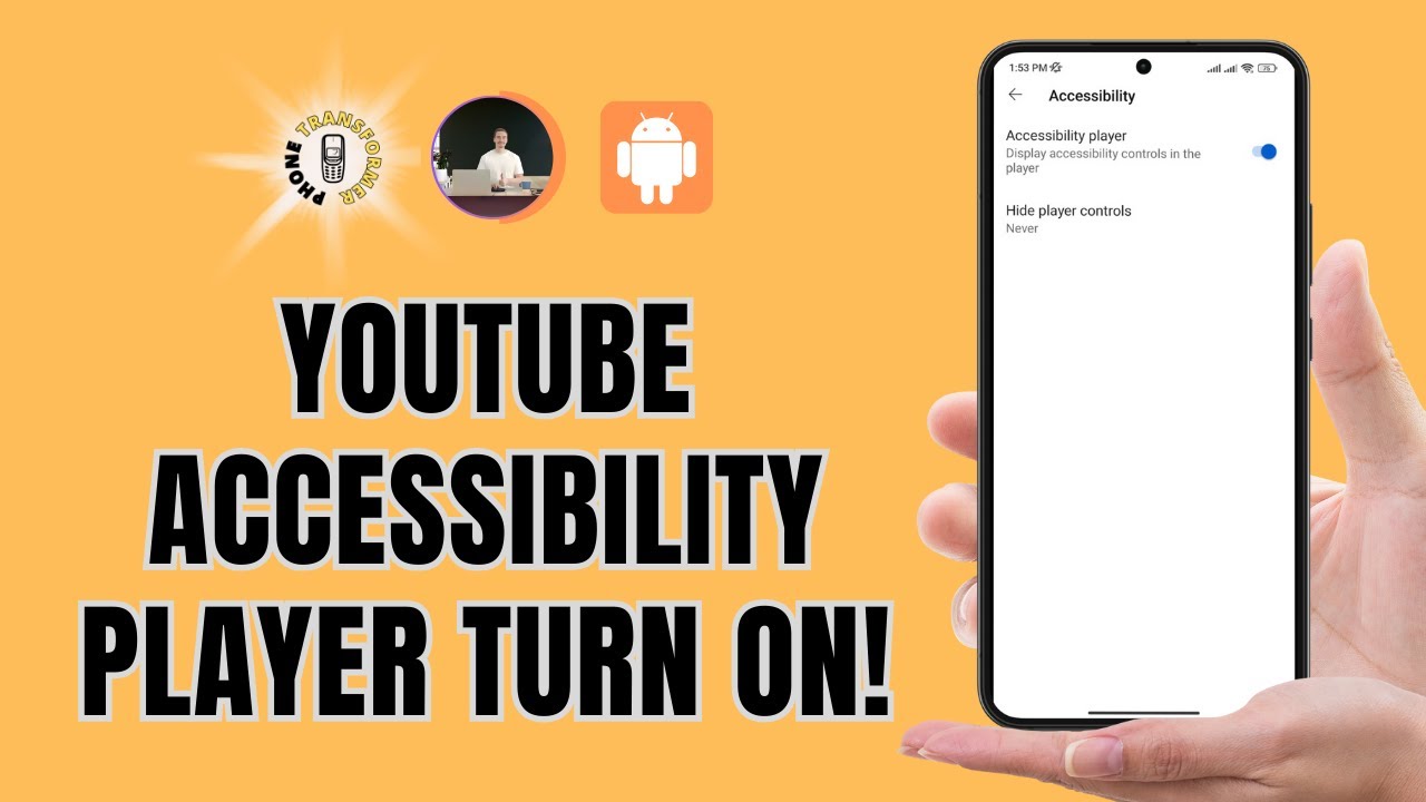 How To Turn On The Accessibility Player On Youtube Youtube