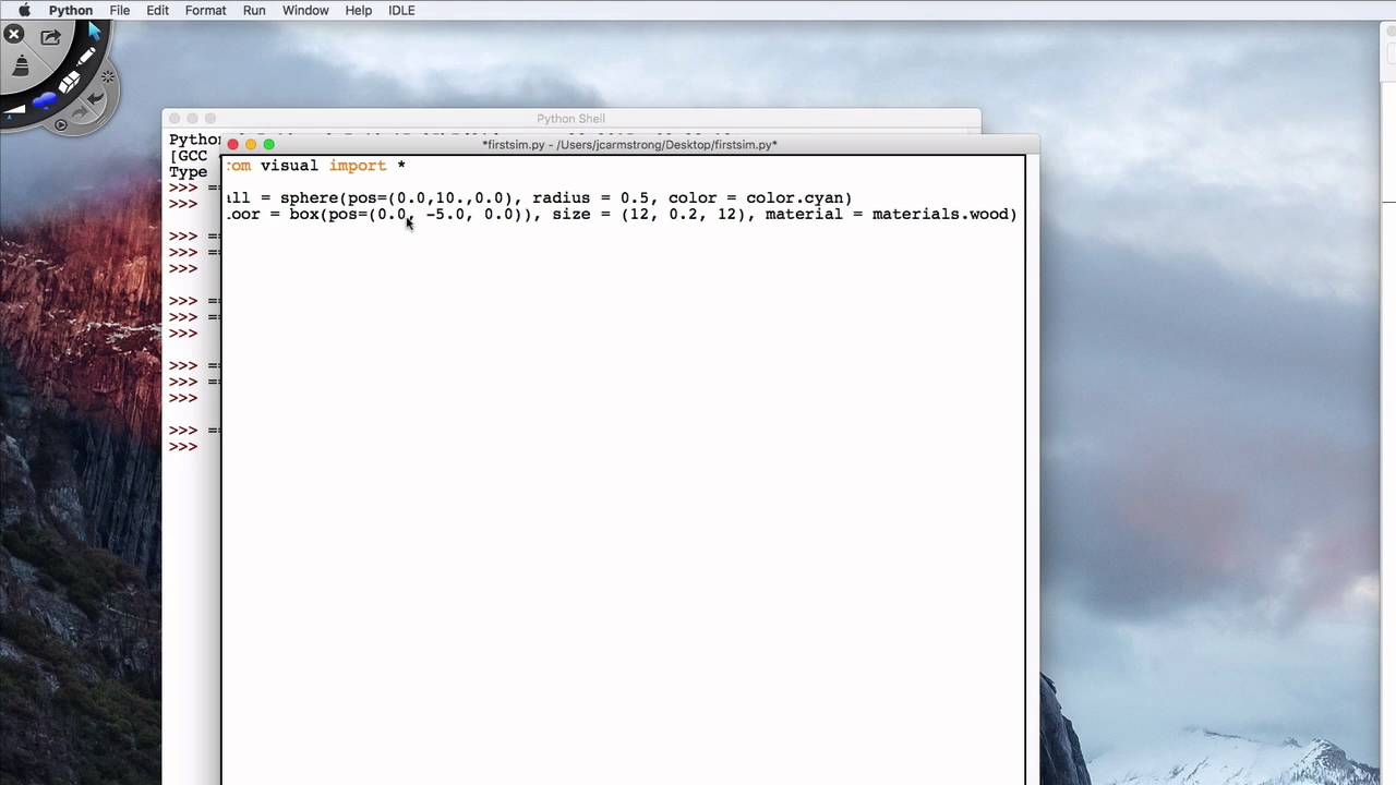03 Your First Simulation In Vpython Youtube