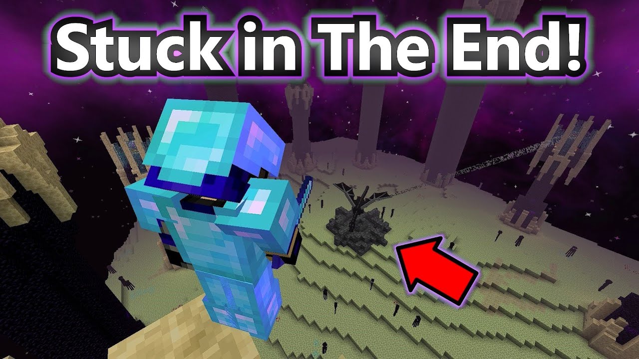 Beating Minecraft But I M Stuck In The End Youtube