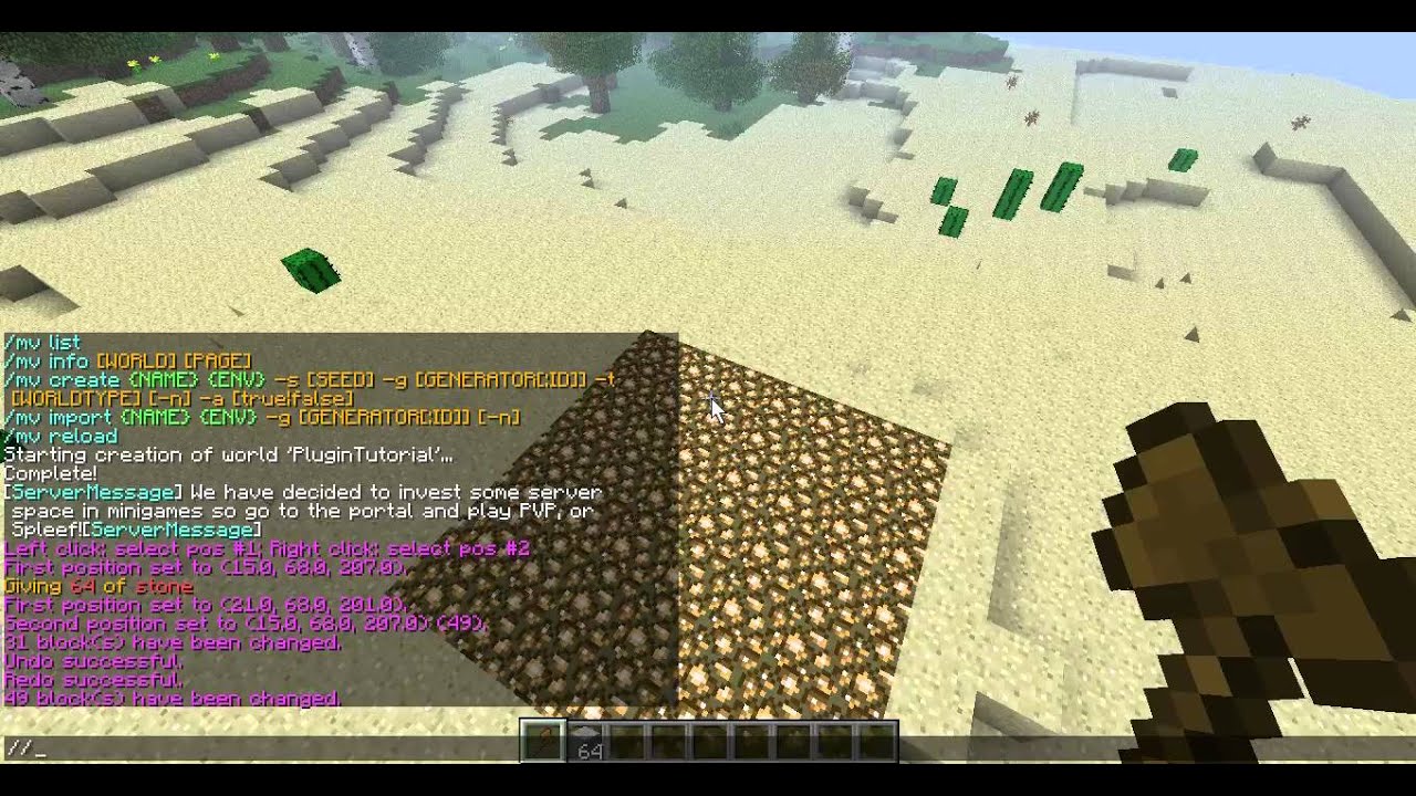 Worldedit Plugin Tutorial Youtube
