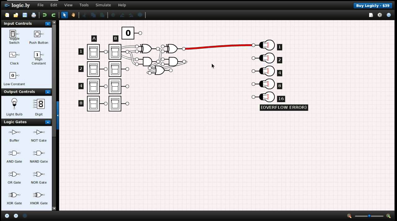How To Make A 4 Bit Binary Adder Youtube