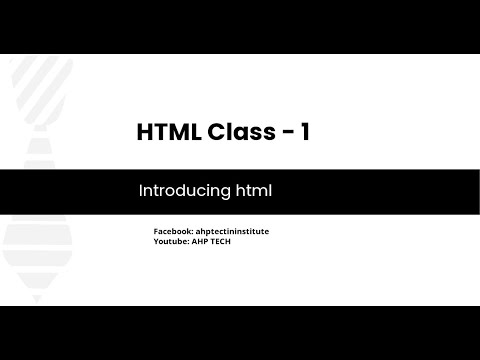 Introducing Html Part 1 Html Css Tutorial Html Tutorial Bangla