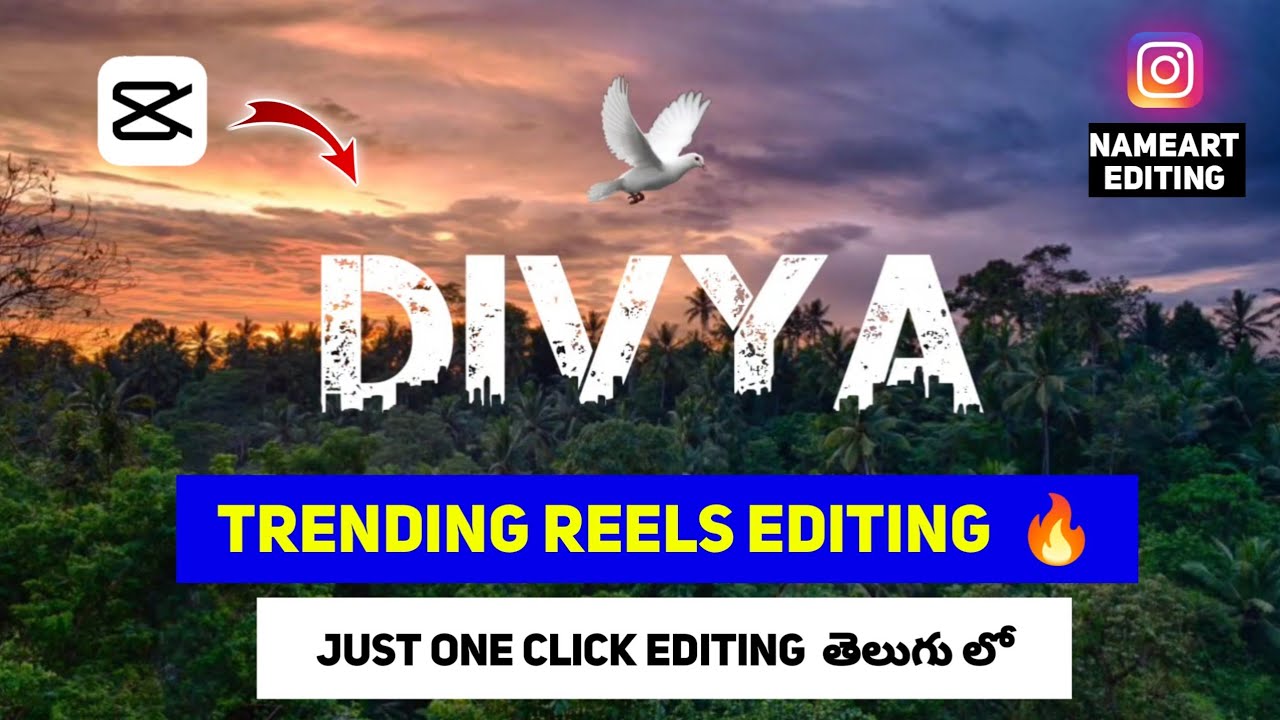 Capcut Viral Jungle Name Art Reels Editing Tutorial New Cupcut