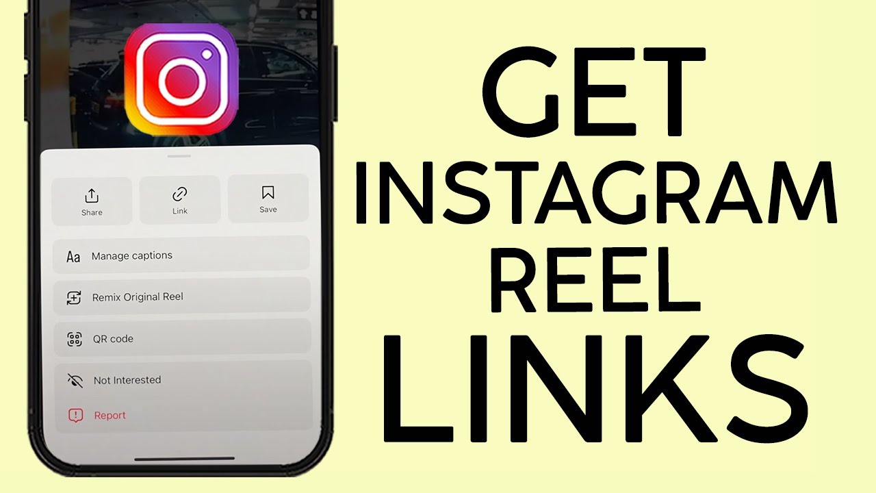How To Get Instagram Reel Link On Instagram 2023 Youtube