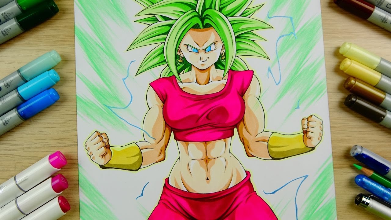 Drawing Kefla Super Saiyan In Real Time 4 Hours Drawing Straight 4k