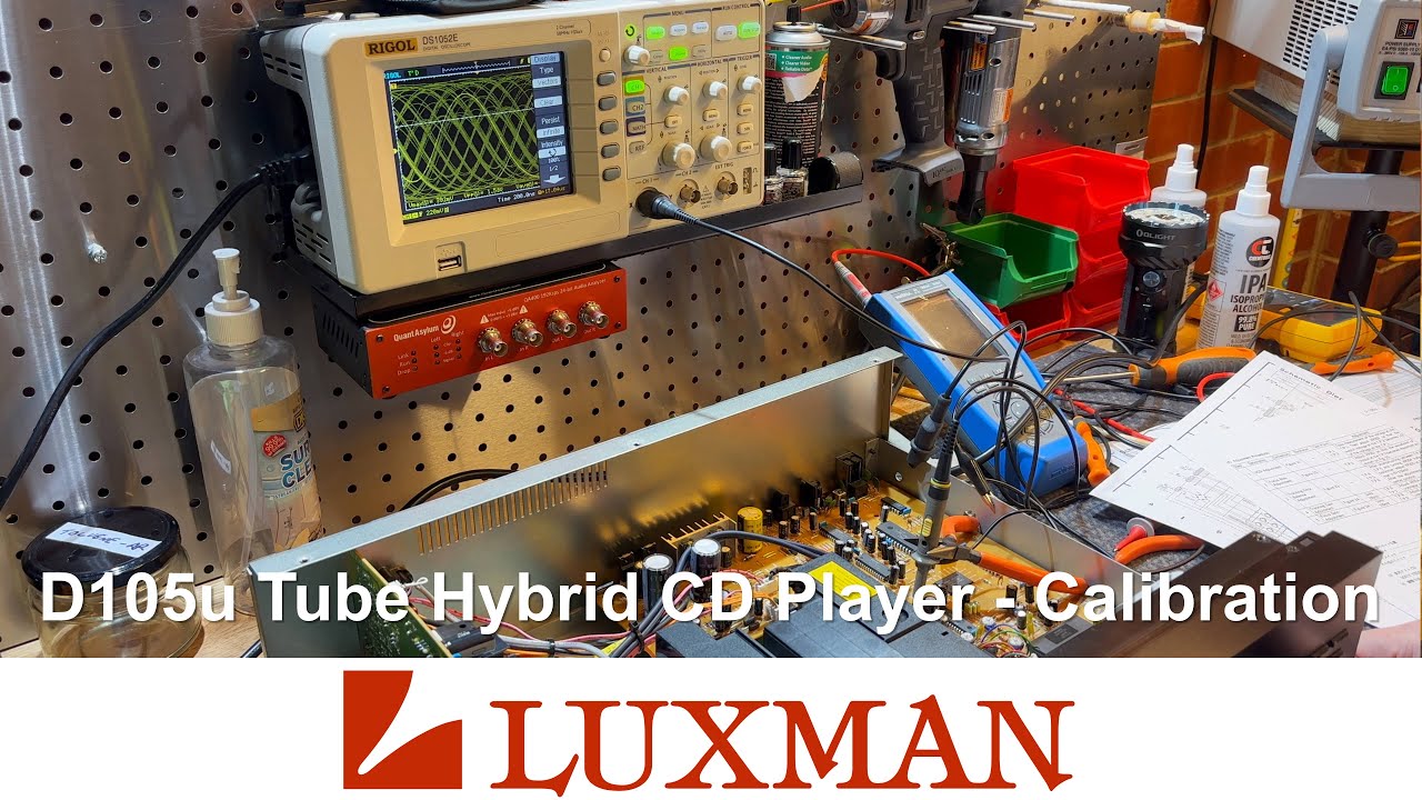 Luxman D 105u Tube Cd Player Calibration Youtube