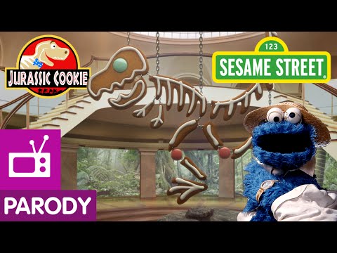 Sesame Street Jurassic Cookie Jurassic Park Parody Youtube