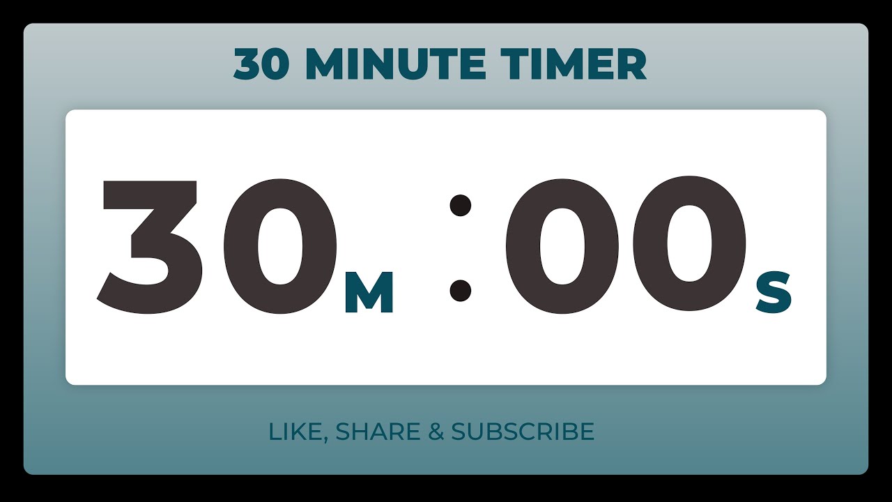 30 Minute Timer No Ads Youtube