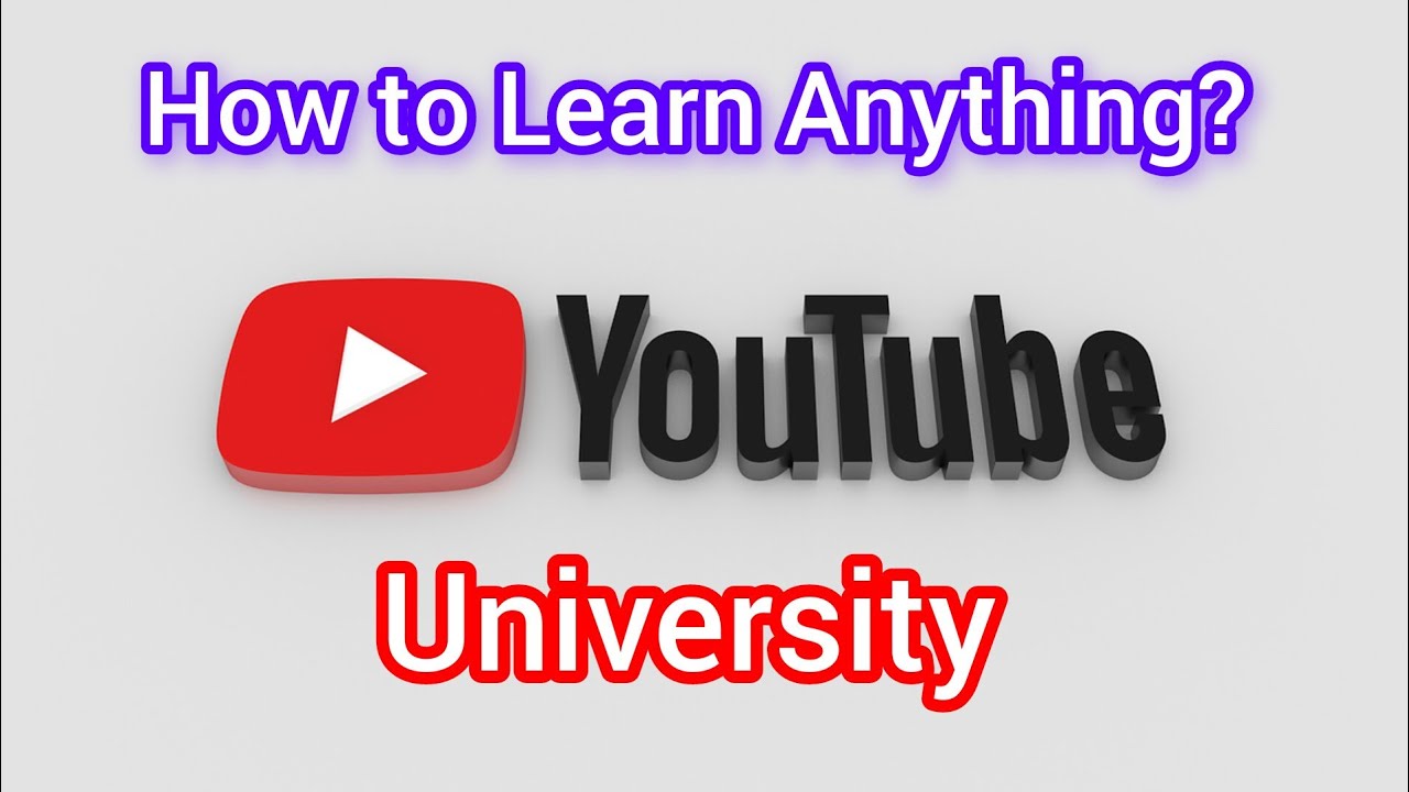 How To Learn Anything Youtube University Imtiaz Ali Rind Youtube