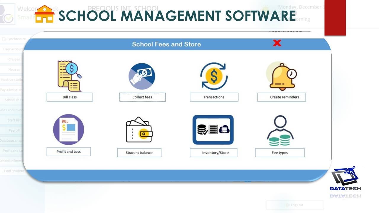 Ms Access School Management Application Demo Youtube