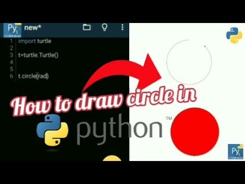 How To Draw Circle In Python Pydroid 3 Python Programming Easy