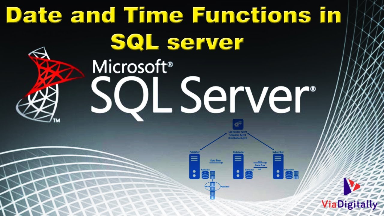 Date And Time Functions In Sql Server Microsoft Sql Server Tutorial