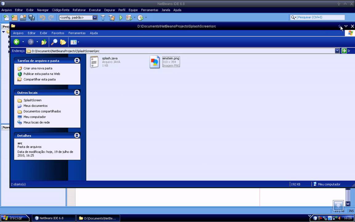 Java Splash Screen Video Aula Youtube