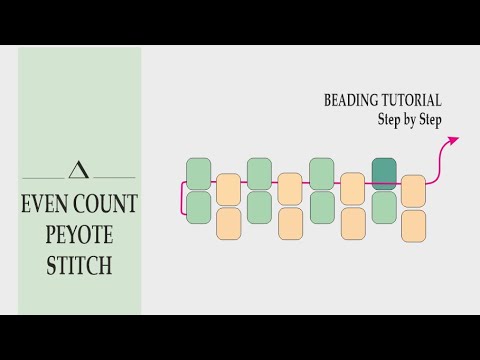 Even Count Peyote Stitch Beading Tutorial For Beginners Youtube