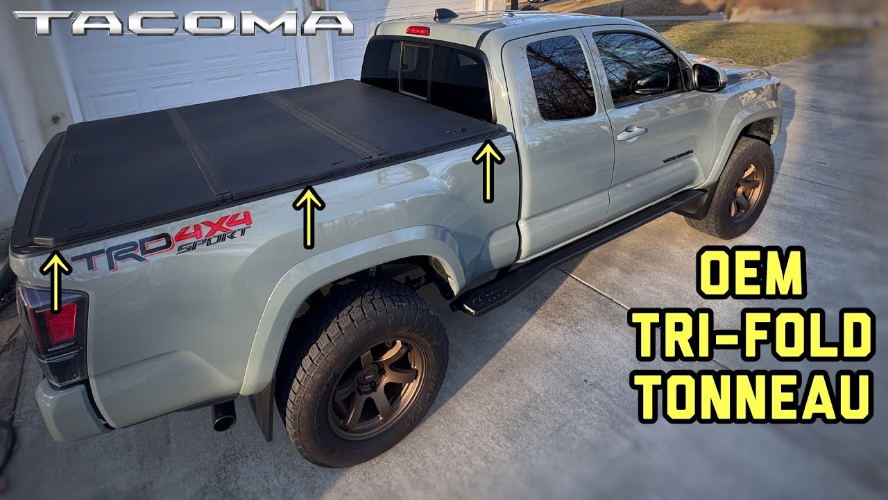 3rd Gen 16 23 Toyota Tacoma Oem Tri Fold Tonneau Cover Removal Reinstallation Youtube