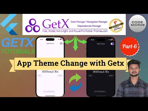 Flutter Change App Theme With Getx Getx Theme Update Change App