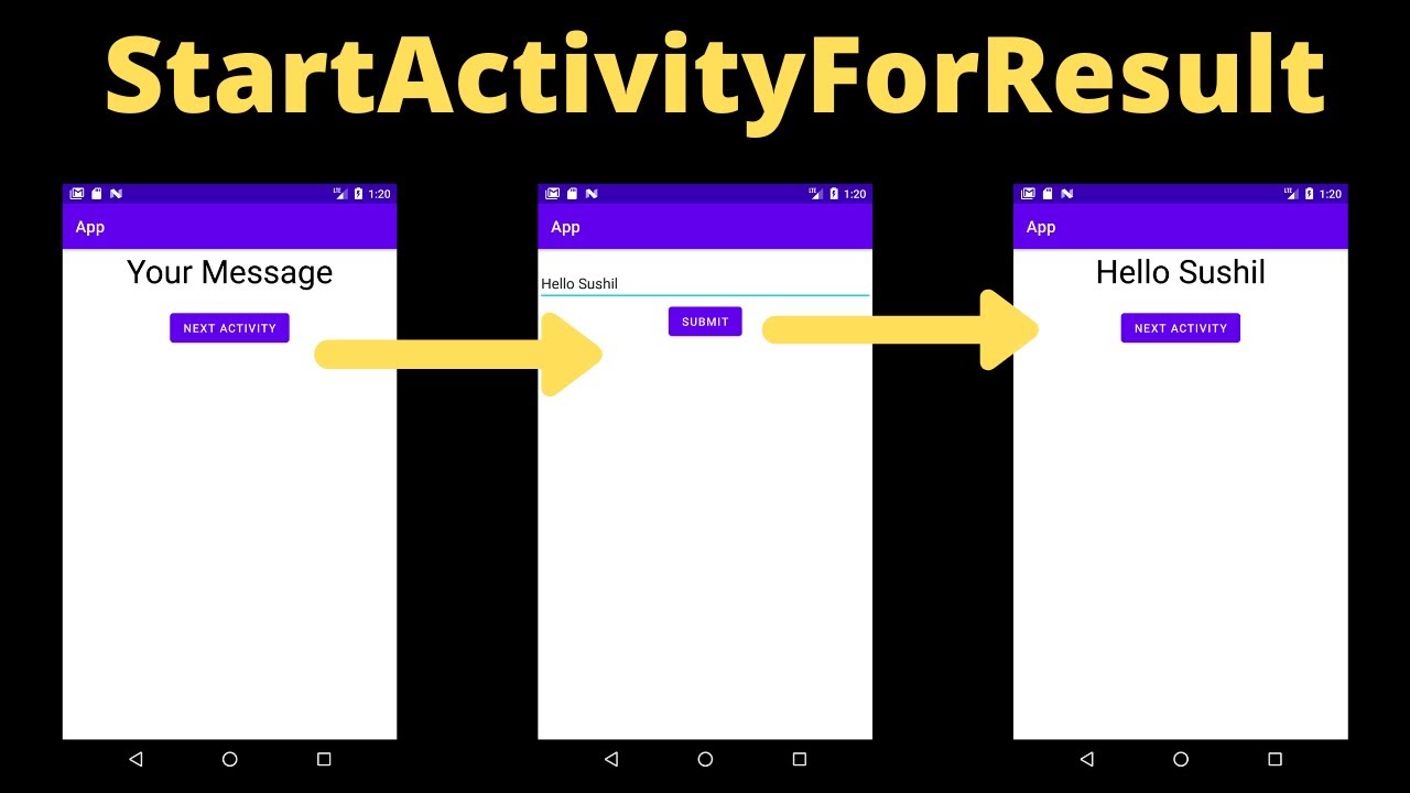 Startactivityforresult In Android Studio Hindi Youtube
