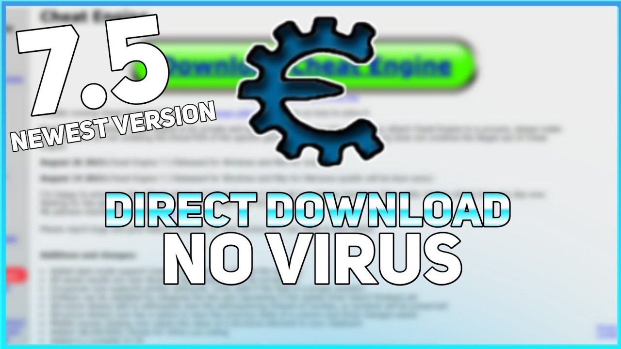 How To Download Cheat Engine 7 5 Without Viruses 2023 Youtube