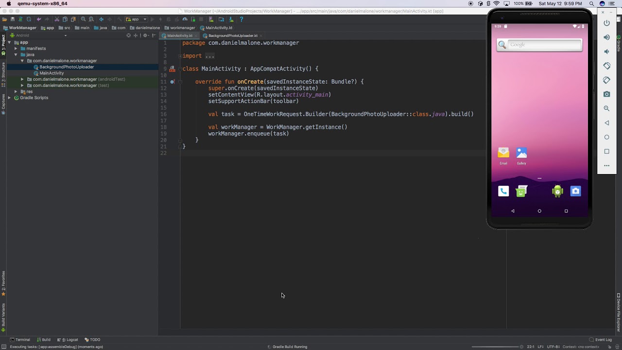 Android Workmanager Tutorial Youtube