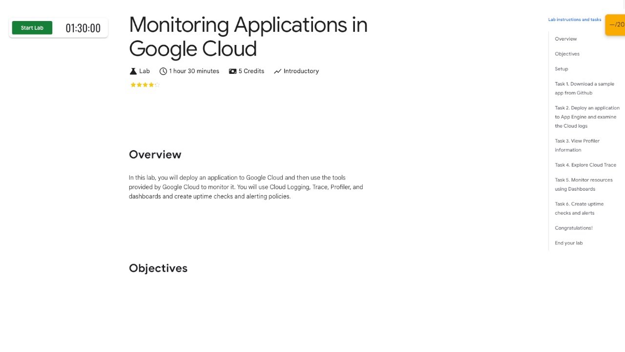 Qwiklabs Monitoring Applications In Google Cloud Youtube