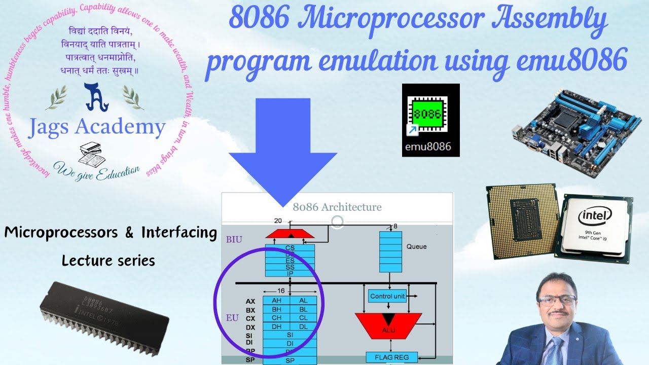 8086 Assembly Program Simulation Using Emu8086 Youtube