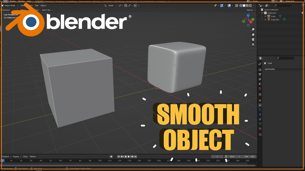 How To Smooth Object Blender Beginner Tutorials Youtube