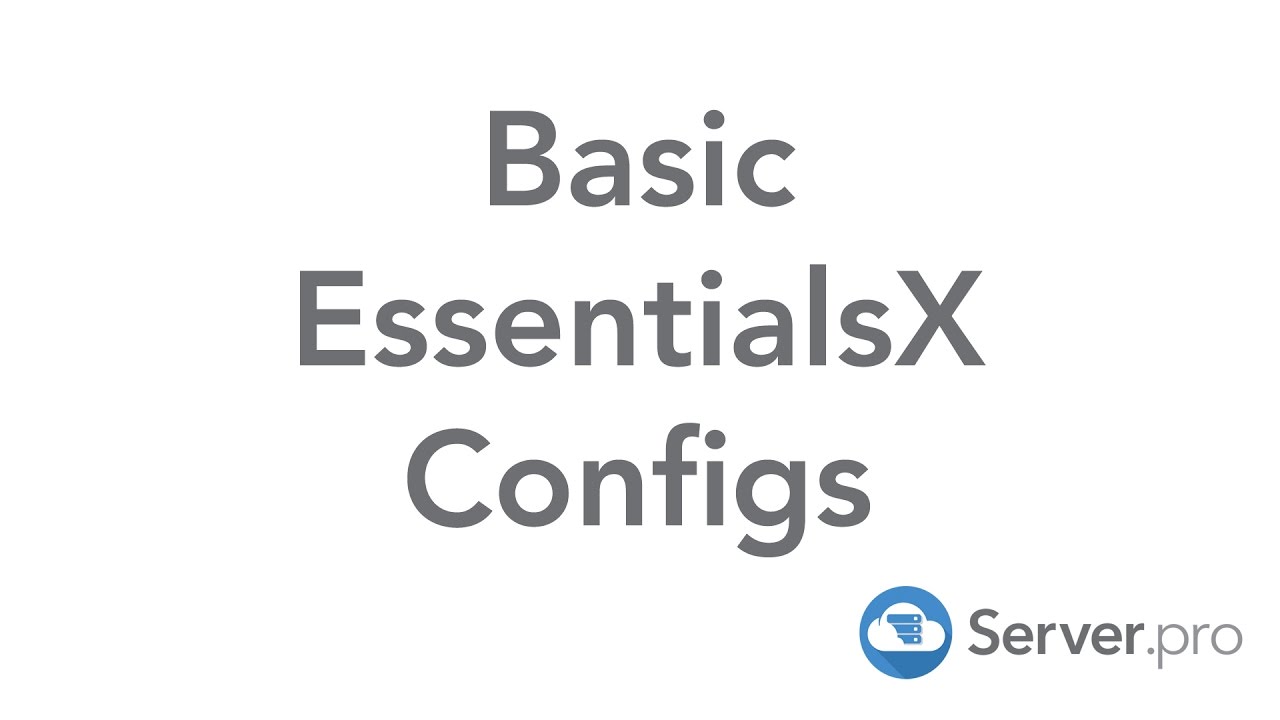 Basic Essentialsx Configuration Minecraft Java Youtube