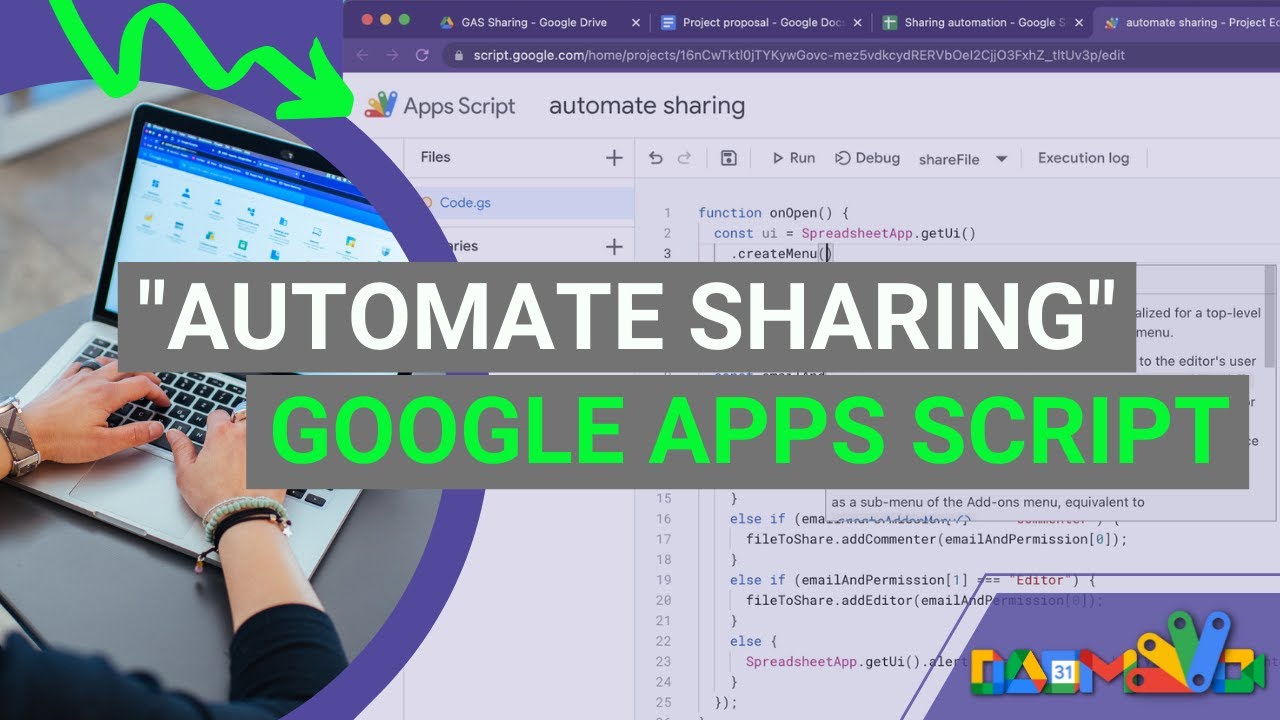 How To Automatically Share On Google Drive With Google Apps Script