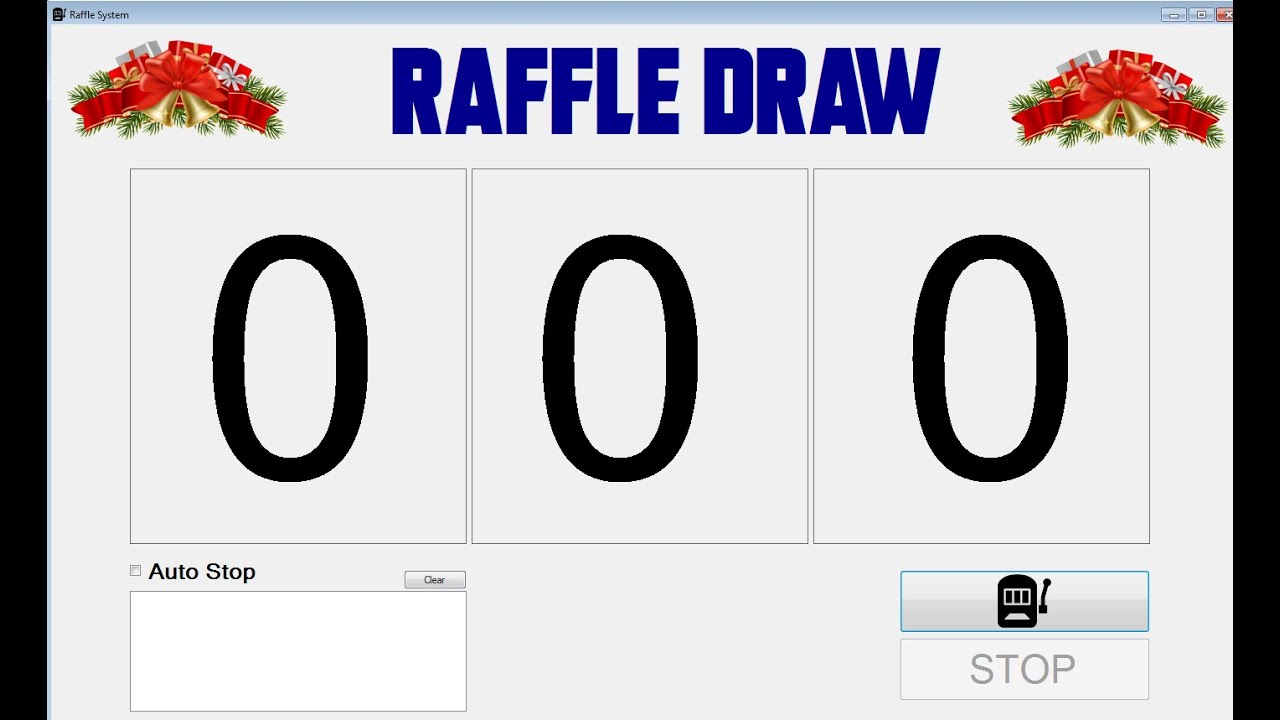 Simple Raffle Draw System Using Vb Net Youtube
