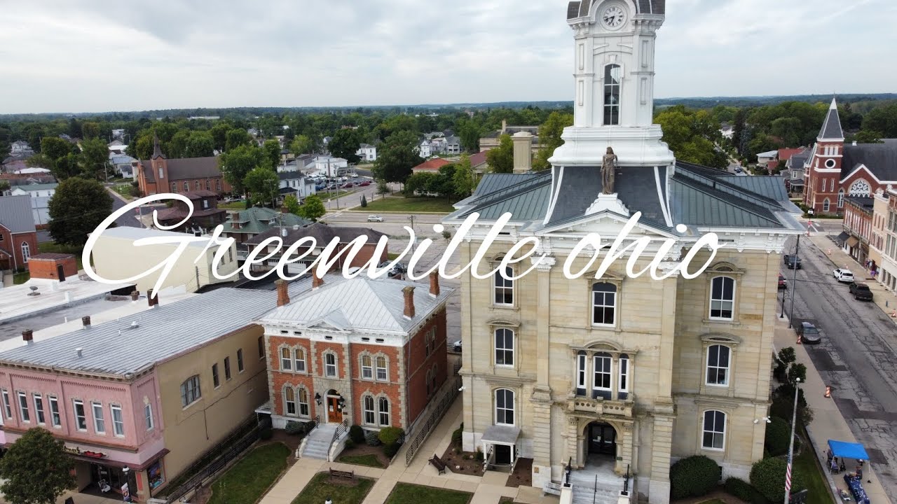 Greenville Ohio Downtown By Drone 2022 Youtube