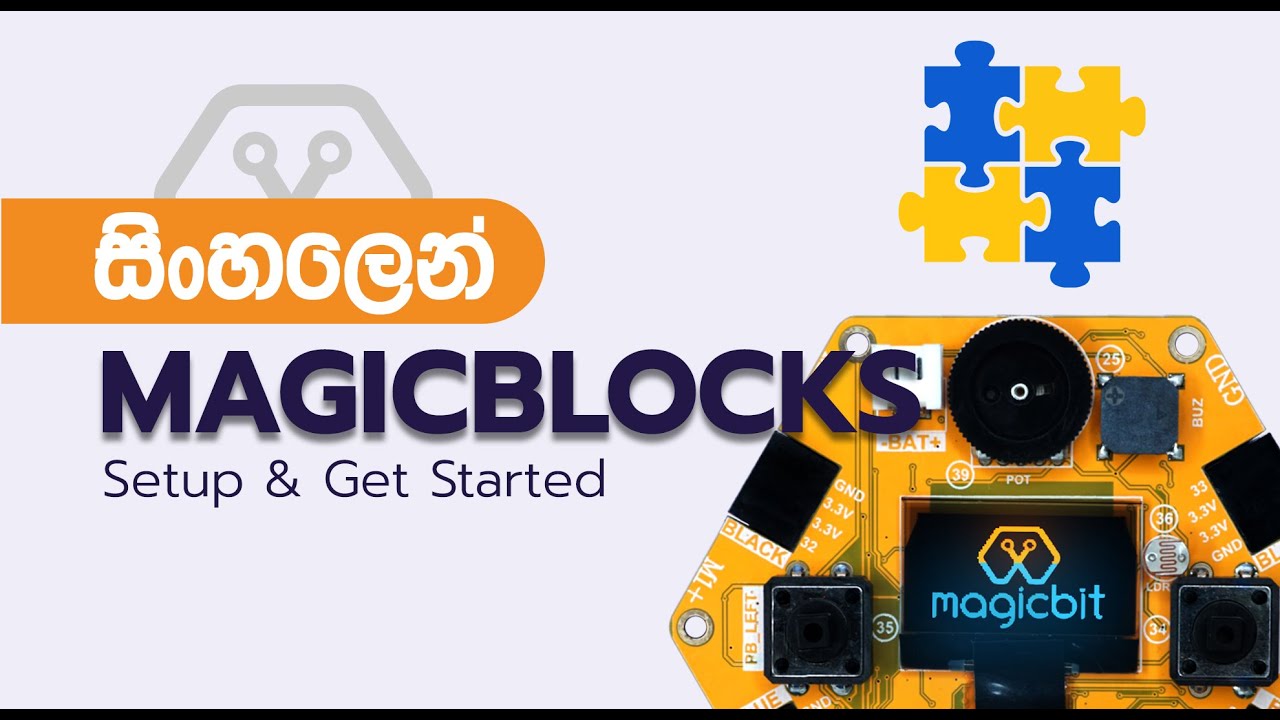 How To Setup Magicbit With Magicblocks Sinhala Lesson Series Youtube