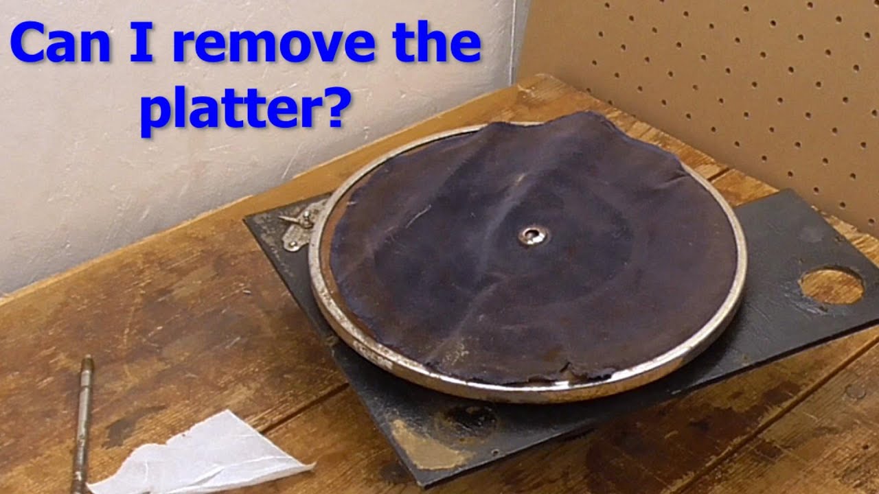 Gramophone Platter Removal Youtube