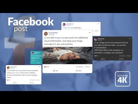 Facebook Post After Effects Templates Youtube