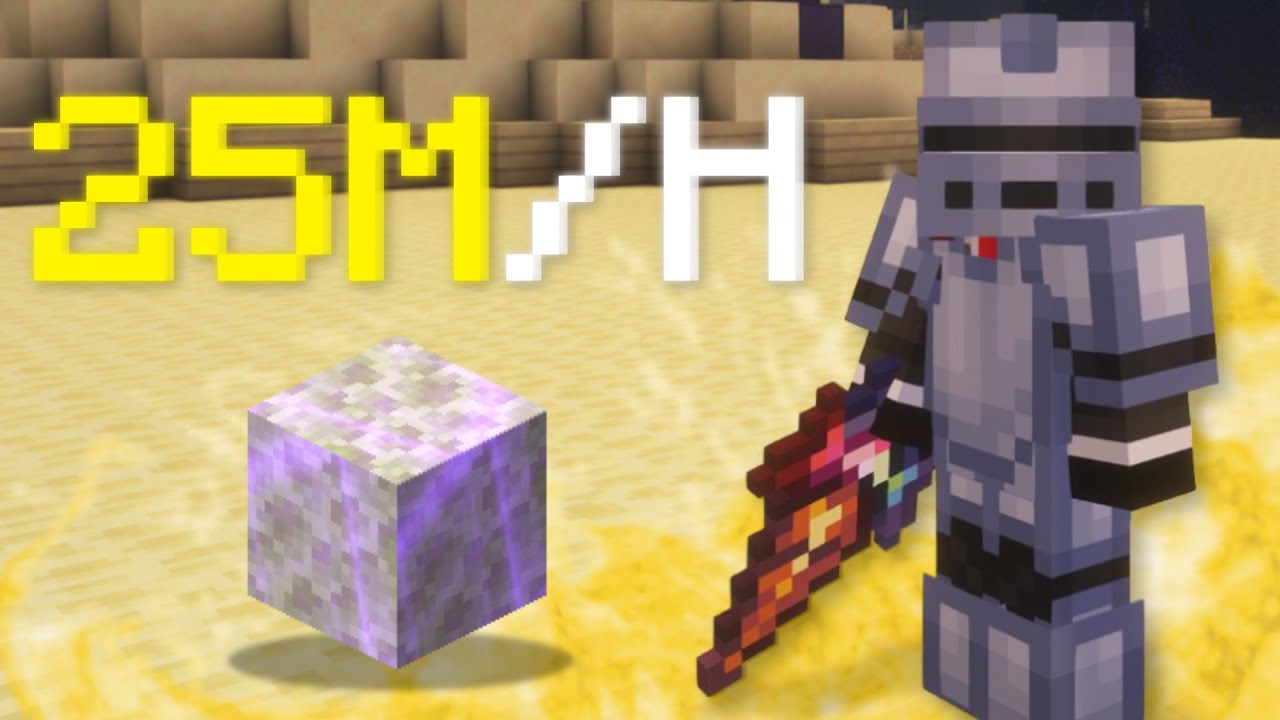 Make 25m Hour From Endstone Hypixel Skyblock Youtube